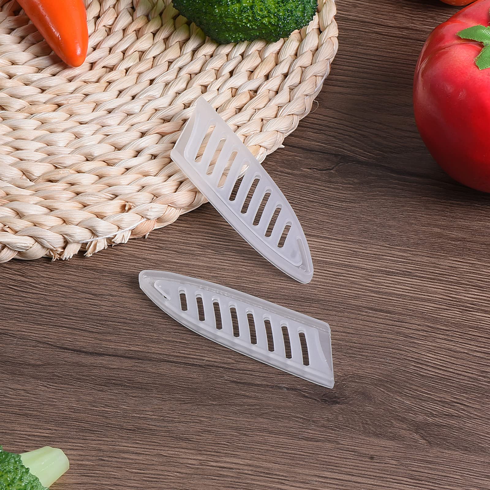 PATIKIL PP Safety Knife Cover Sleeves for 3.5" Paring Knife, 5 Pack Knives Edge Guard Blade Protector Universal Knife Sheath for Kitchen, White