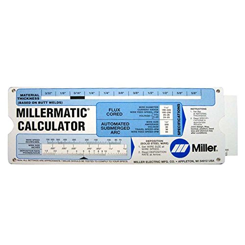 Miller 086446 Mig Welding Millermatic Calculator