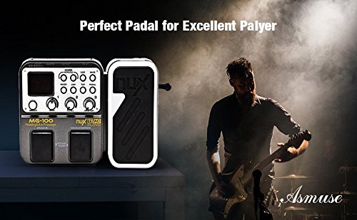 MG-100 Professional Multi-Effects Pedal Processor Musical Instrument Parts 40s Record 55 Effect Mode 10 Sound Di Box Electric Guitar and Bass Loop Amplifier Tube Pedal