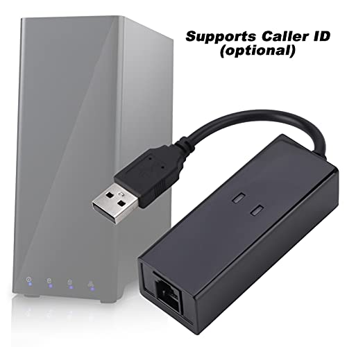 USB2.0 56K External Dial Up Fax Data Modem, V.92 Voice Fax Data Modem Dongle Adapter, for Windows 98, for Win SE, for Win 2000, for Win XP, for Win Vista, for Win 7