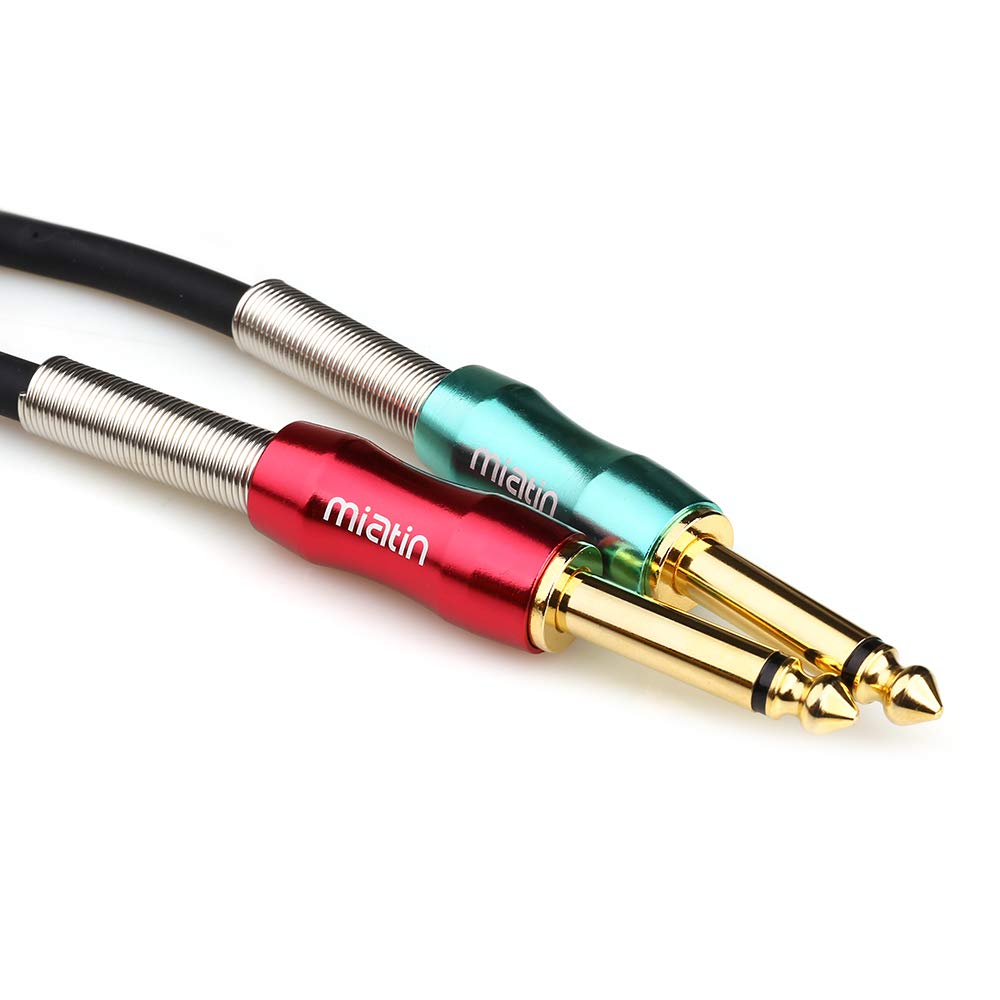 MIATIN 3.5mm 1/8" Male to Dual RCA Male Aux Jack Stereo Audio Y Splitter Patch Insert Cable -3Meters /10Feet