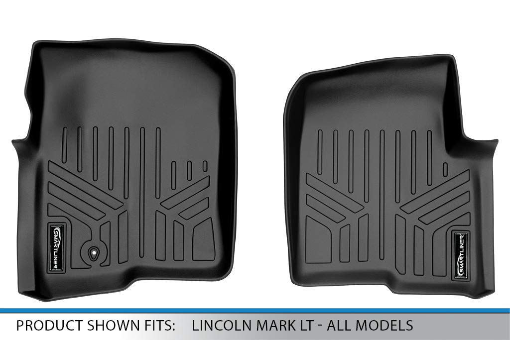 MAXLINER Custom Fit Floor Mats 1st Row Liner Set Black Compatible with 2004-2008 Ford F-150/2006-2008 Lincoln Mark LT - All Models