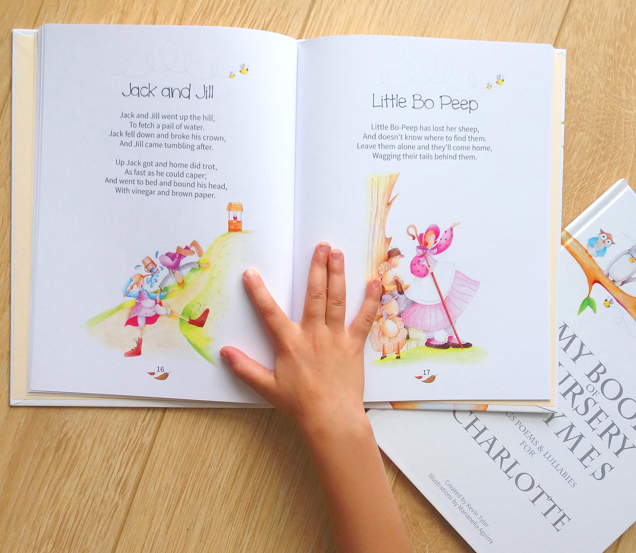 Personalized Baby Book, Personalized Nursery Rhyme Baby Book, Nursery Book, Christmas Gift for Baby