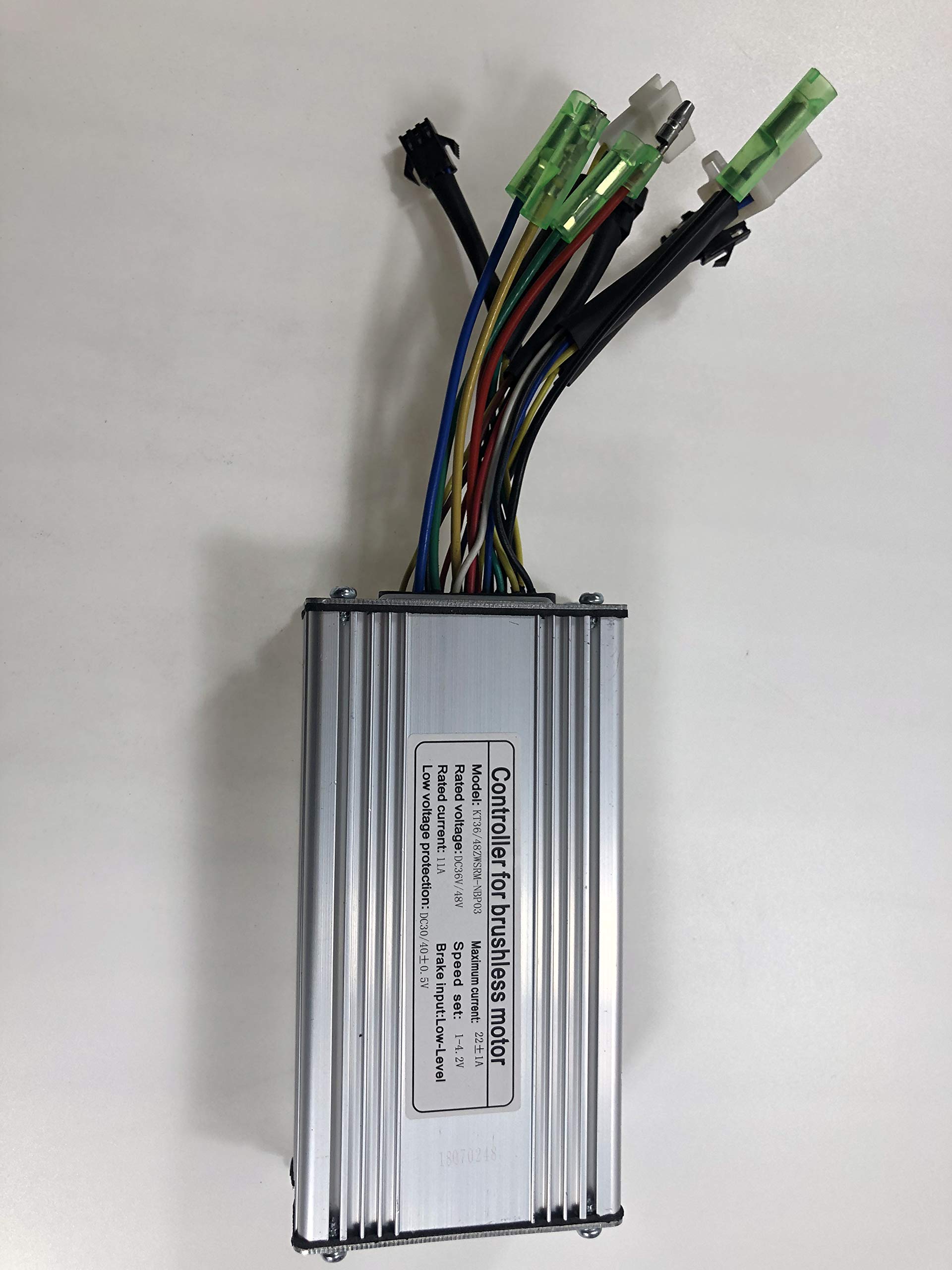 NBPower 36V/48V 500W 22A Brushless DC Motor Controller Ebike Controller +KT-LCD8H Color Display One Set，Used for 500W Ebike Kit.