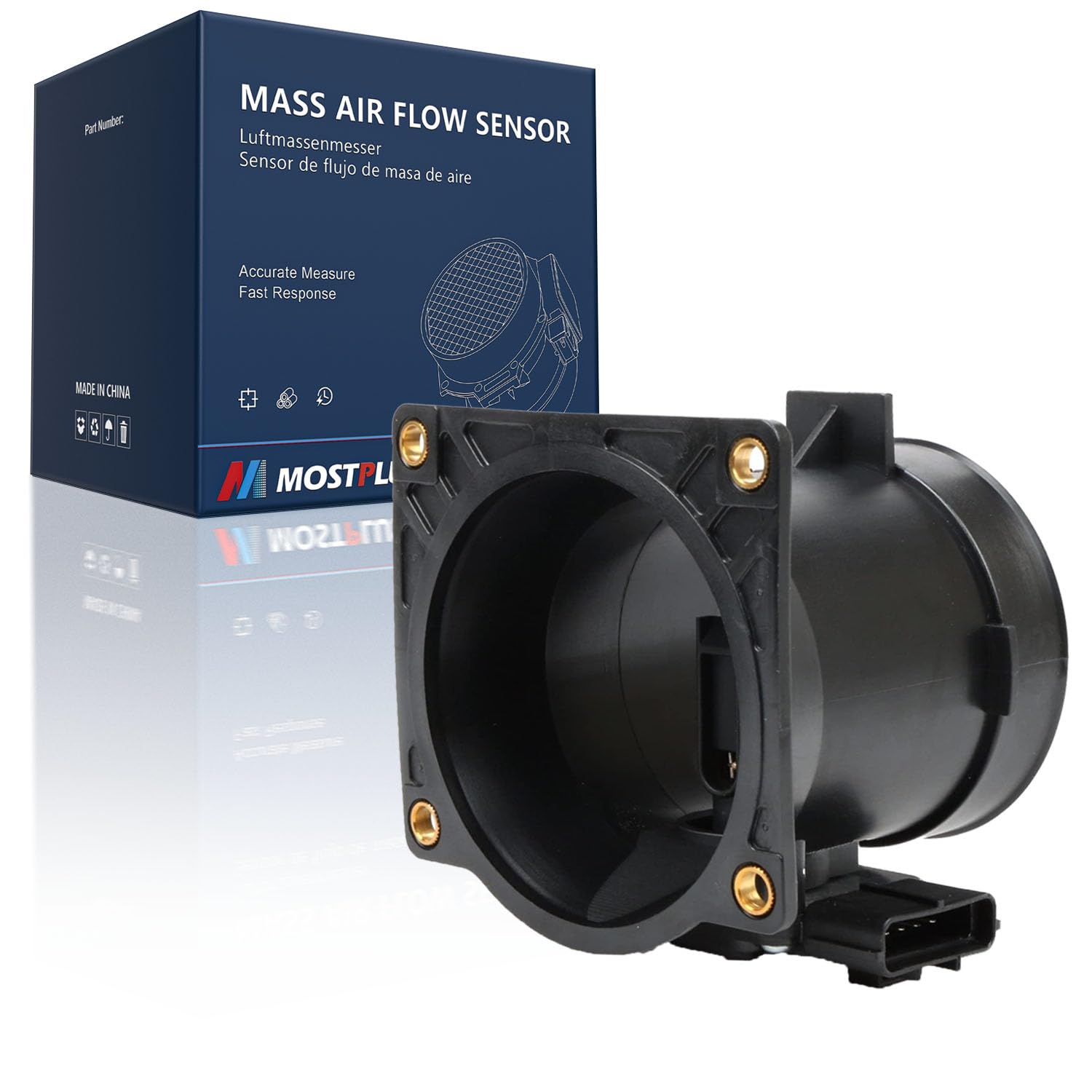 MOSTPLUS Direct Replacement Mass Air Flow Sensor MAF Compatible for Ford AFLS158