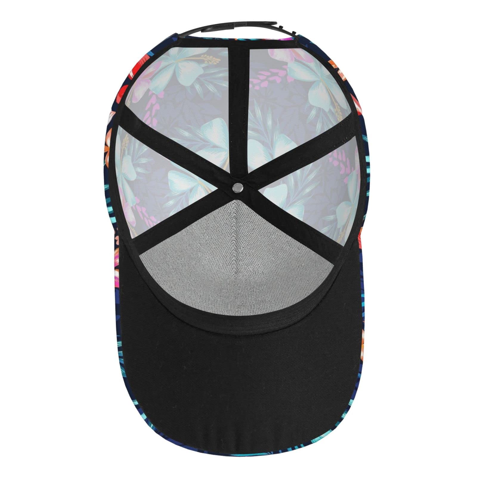 Sucbouh Tropical Flower Baseball Cap for Women Adjustable Sport Hat Fashion Casual Washed Dad Hat