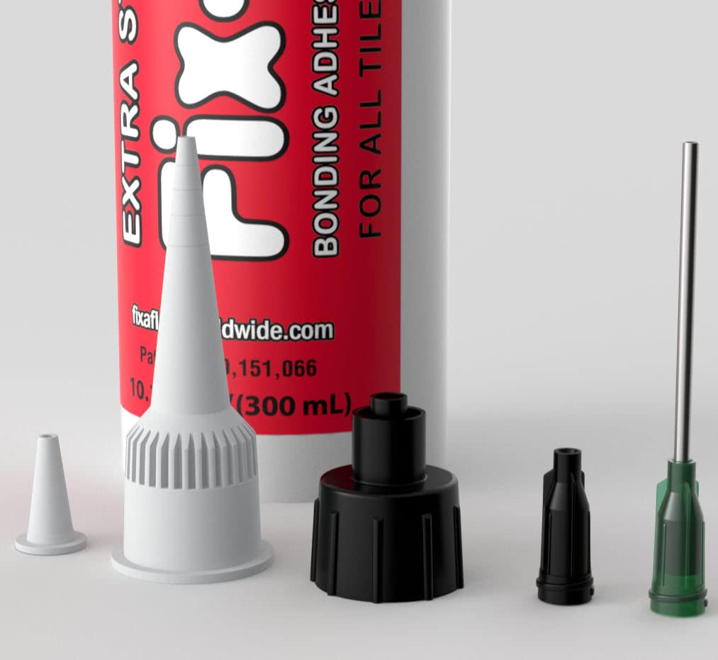 The Original Fix-A-Floor Micro Syringe Injector For Loose & Hollow Tile Repair PRO Pack (2) *Comes With Recommended 10:1 Thrust Non Dripless Caulk Gun