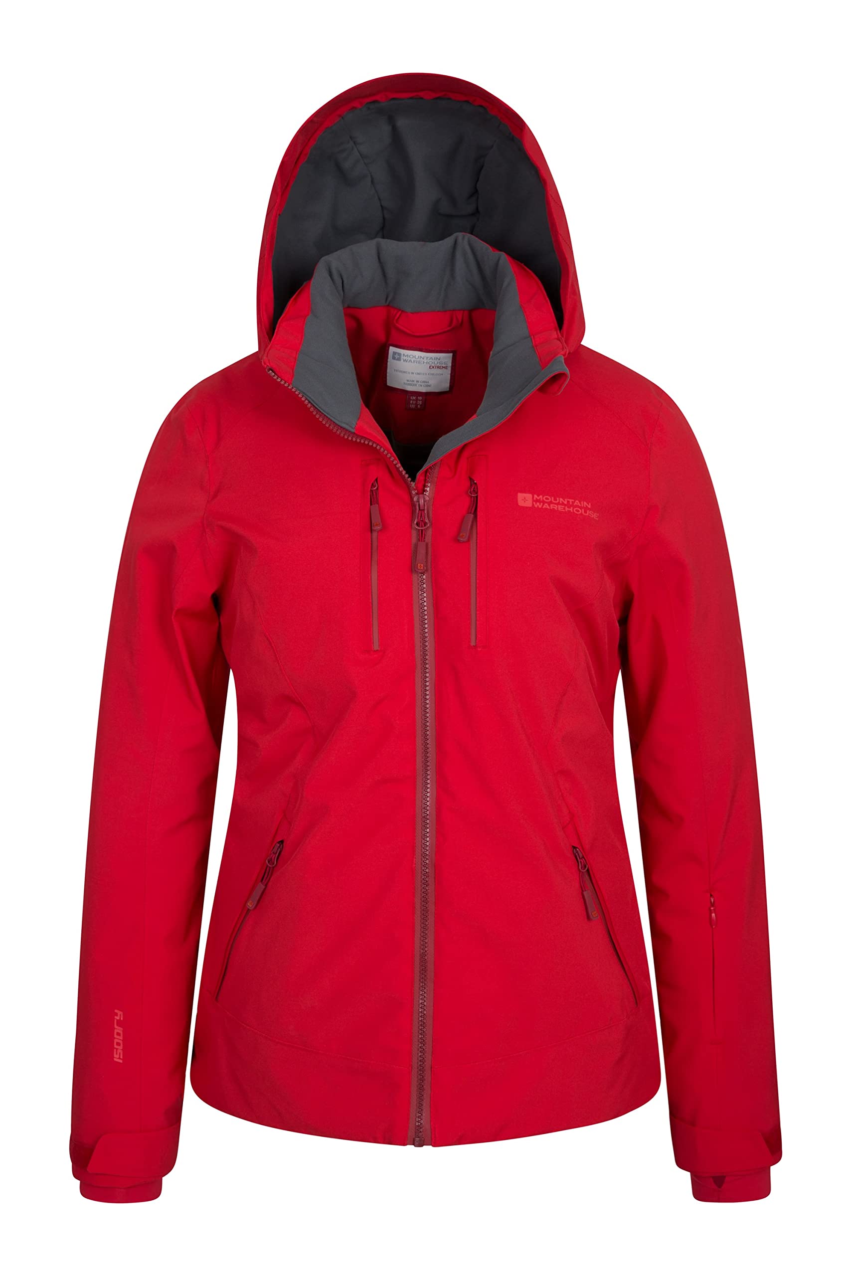 Mountain Warehouse Slopestyle Womens Extreme Ski Jacket - Winter Coat Red 16