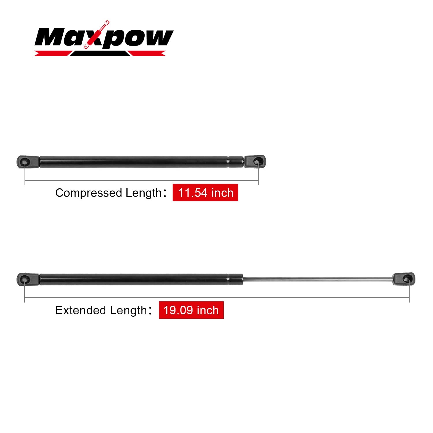 Maxpow Rear Trunk Lift Supports Struts Shocks Springs Props Compatible with Mustang Trunk Struts 1994-2004 (with Spoiler) 6803