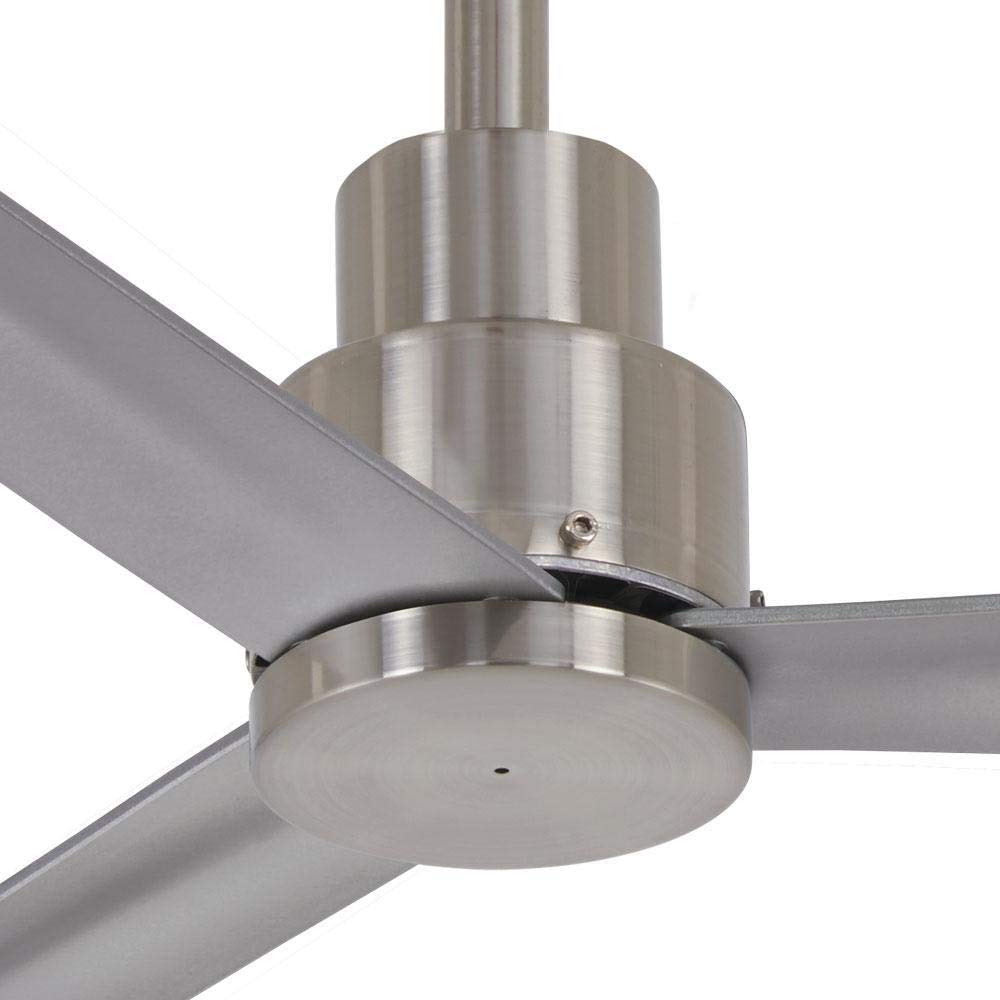 Minka Aire 44 in. Simple Indoor/Outdoor Brushed Nickel Wet Ceiling Fan with Remote Control