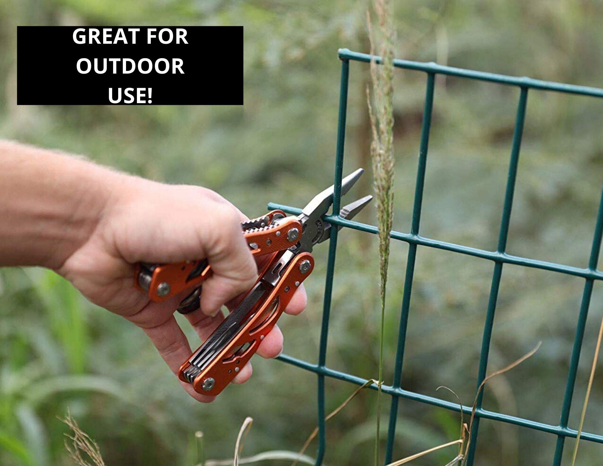 Multitool knife with sheath 15-in-1 Portable Pocket Multifunctional heavy duty, Folding Saw, Wire Cutter, Pliers, Sheath Multipurpose, Survival, Camping, Hunting, Car Set, tools, survival gear