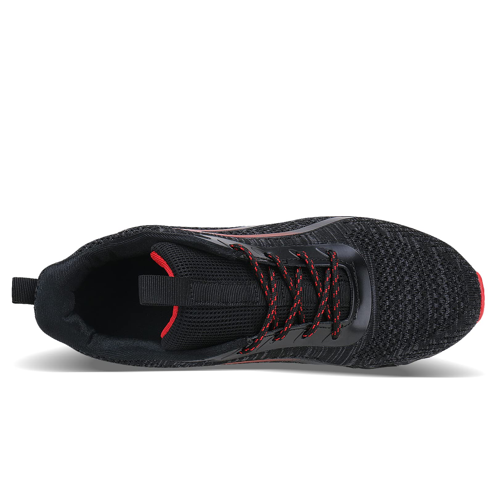 Men Athletic Shoes Black Red Mesh Blade Running Walking Sneakers 10.5