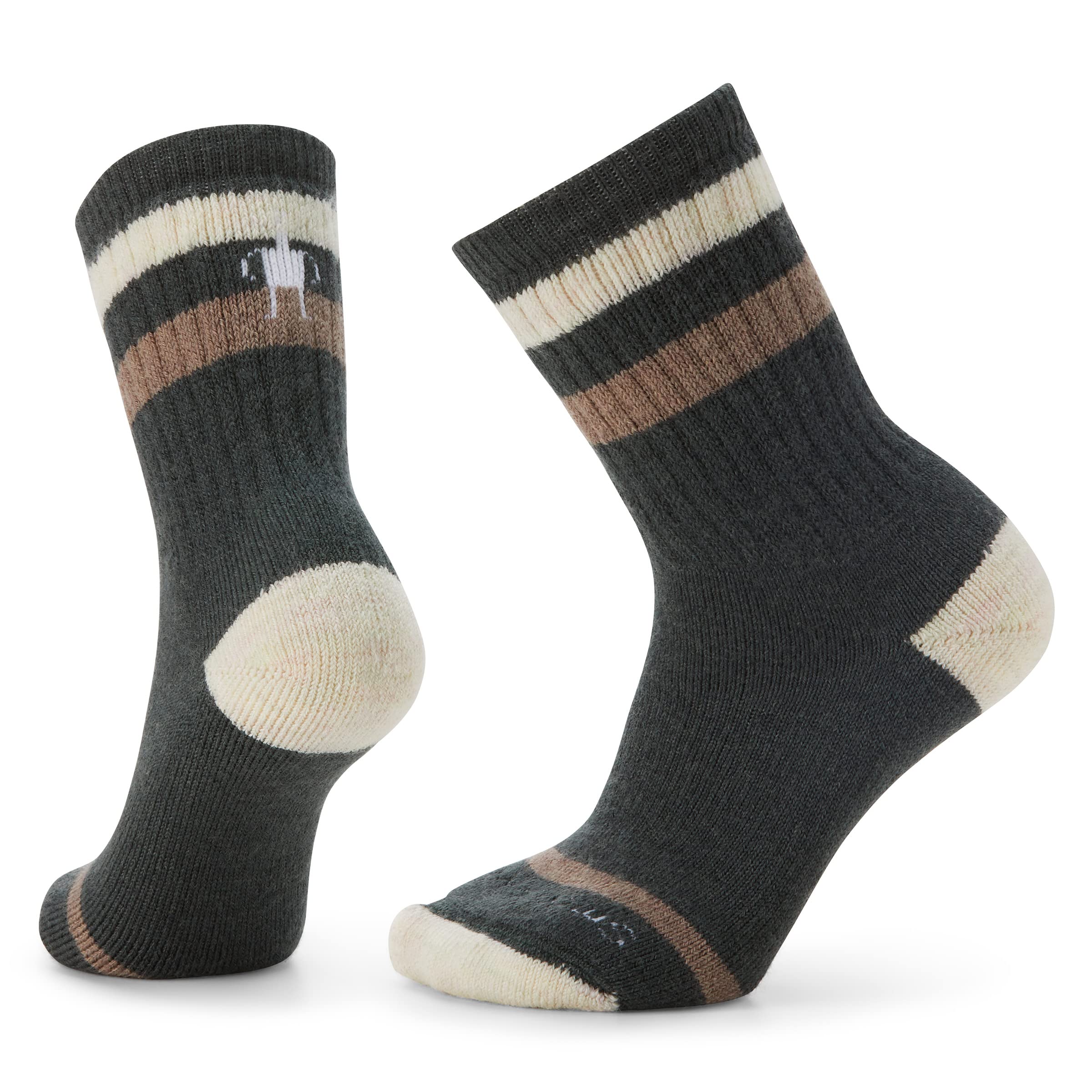 Smartwool Everyday Heritage Full Cushion Merino Wool Crew Socks For Men and Women, Dark Sage, Medium