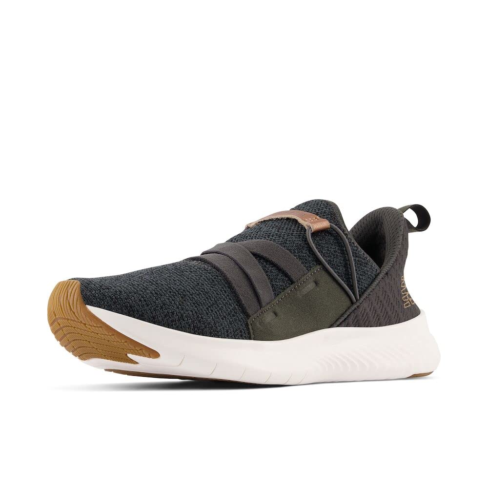 New Balance Women's DynaSoft Beaya V2 Slip-On Running Shoe, Blacktop/Gum 020/Black, 9
