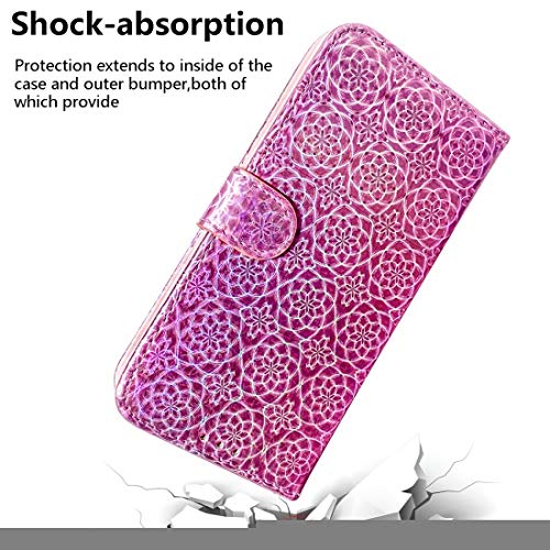Mobile Phone Case Bag for Samsung Galaxy Note20 Ultra Solid Color Colorful Magnetic Buckle Horizontal Flip PU Leather Case with Holder & Card Slots & Wallet & Lanyard Back Cover Case (Color : Pink)