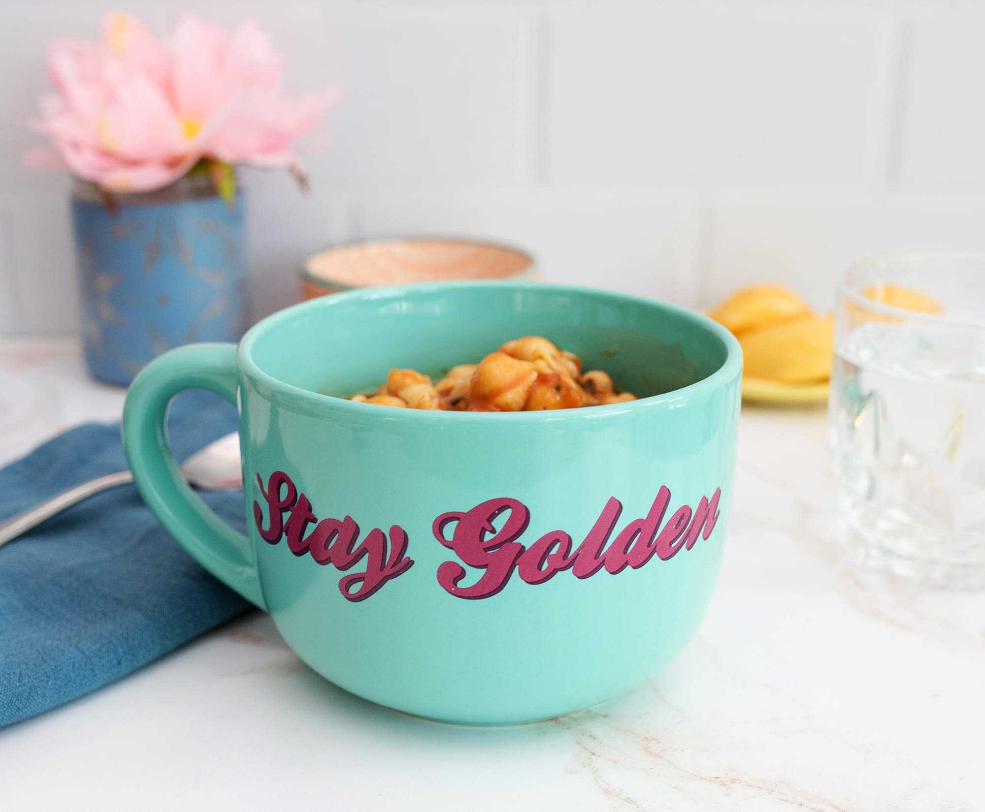 Silver Buffalo The Golden Girls Ceramic Soup Mug with Vented Lid | Holds 24 Ounces