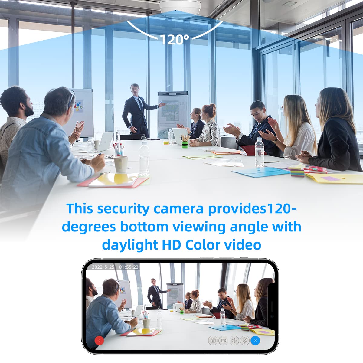 WiFi Camera in Wall Smoke Case,lizvie 1080P Wireless Security Camera with Cell Phone App,Motion Detection,Night Vision for Home and Office Surveillance, Support iOS/Android Multi-User Operation