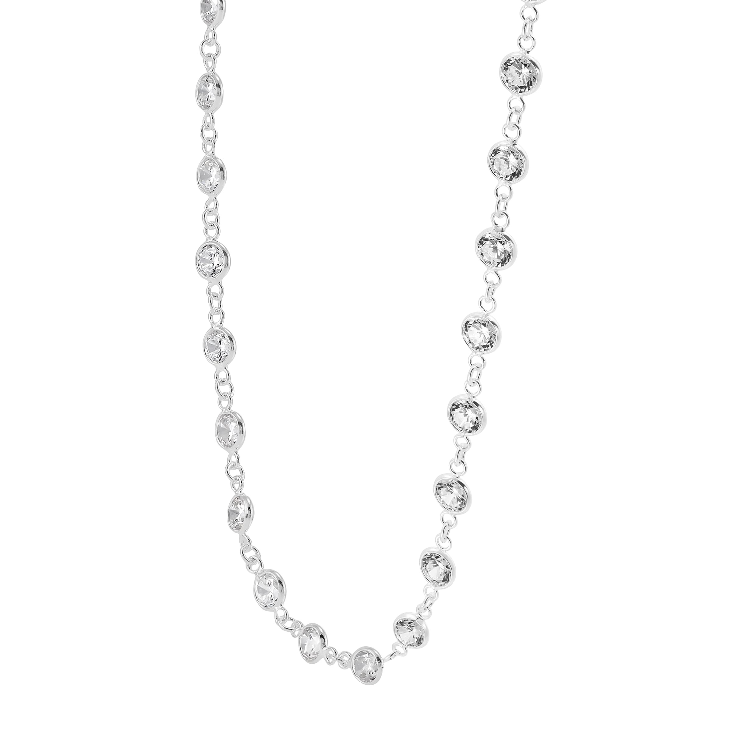 Silpada 'Like No Other' Sterling Silver Cubic Zirconia Necklace, 16" + 4"