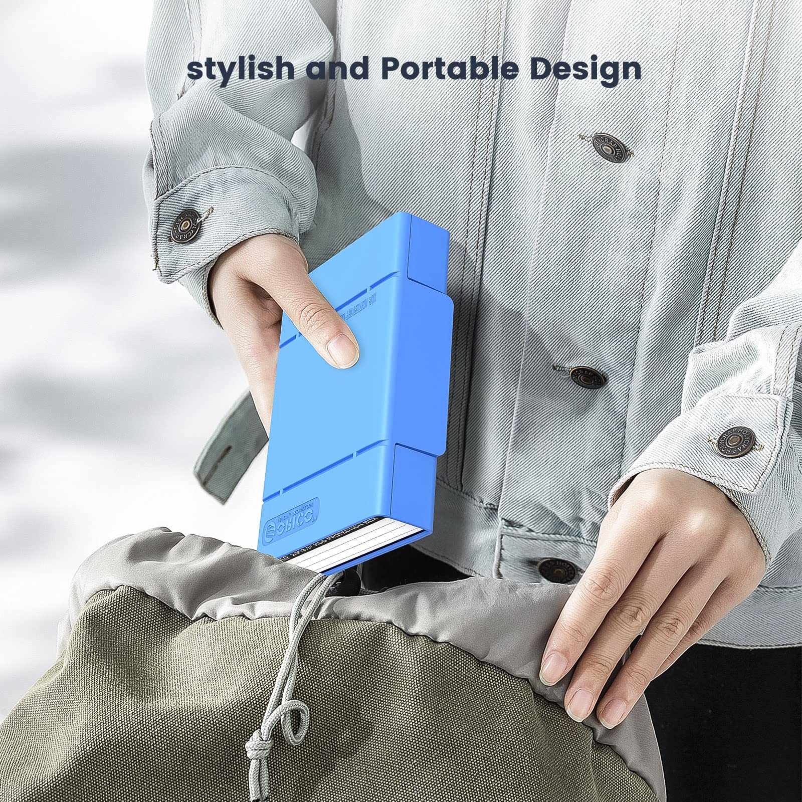 ORICO External Hard Drive Case Cover 2.5 for Western Digital WD Portable Hard Drive Carrying Case for SSD/HDD Travel Protective Box-PHP25