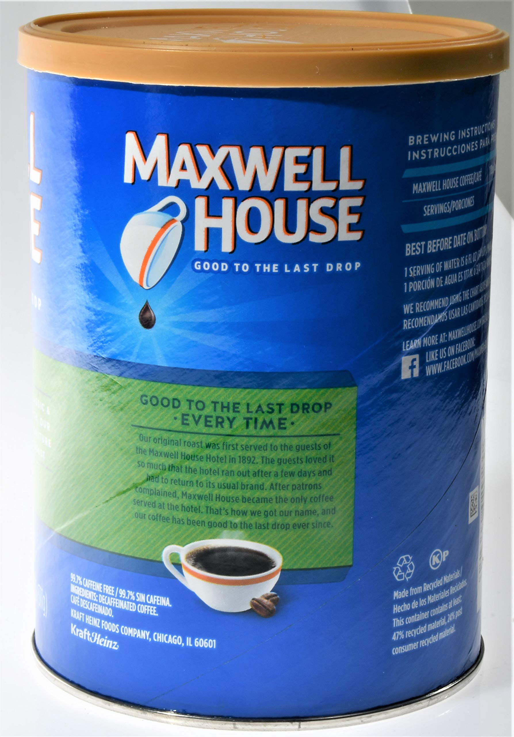 Maxwell House Original Roast Decaf Ground Coffee 11 oz