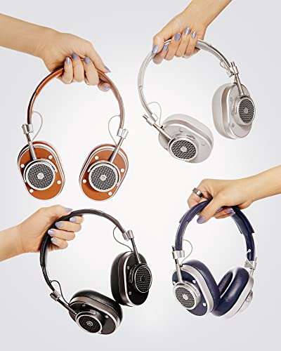 MASTER & DYNAMIC MH40 Over-Ear Wireless Headphones Gen II, Gunmetal/Black Coated Canvas/Black Leather