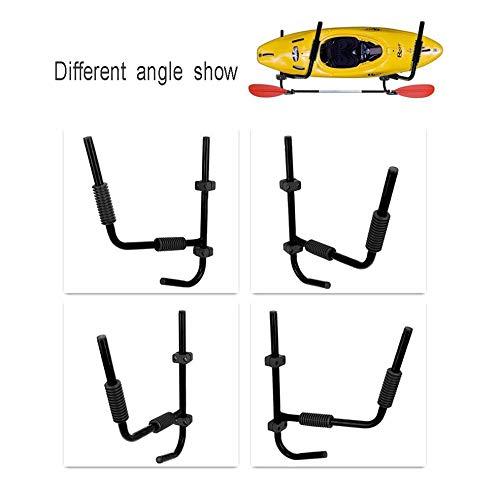 NO. 32 1 Pair Heavy Duty Steel 100LB Kayak Storage Rack Kayak Wall Rack for Storage, Outdoor & Indoor Storage Racks, for Kayaks, Canoe, Surfboard, Paddle Board