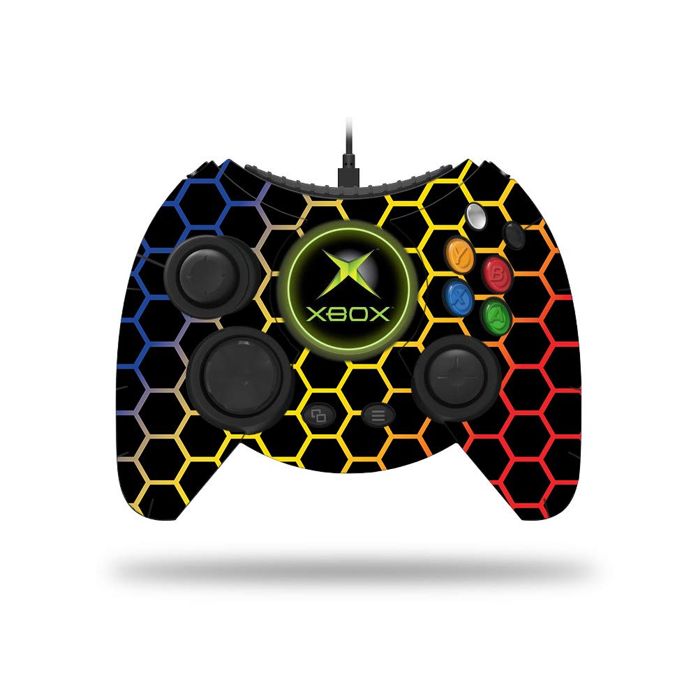 MightySkins Skin Compatible with Microsoft Xbox One Hyperkin DUKE Controller - Primary Honeycomb | Protective, Durable, and Unique Vinyl Decal wrap cover | Easy to Apply and Remove | Made in The USA