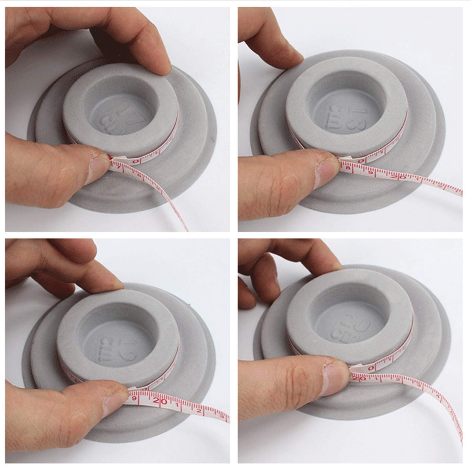 Qingsi 5 Pcs Various Sized Bead Design Board Bracelet Design Board Flocked Bead Board Necklace Beading Jewelry Organizer Tray DIY Jewelry Making Tray