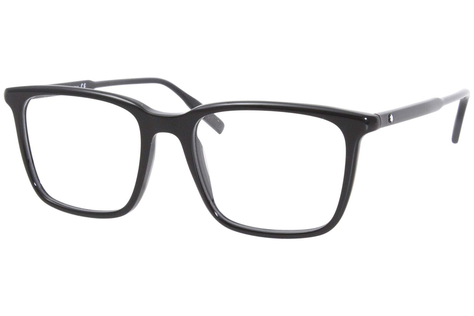 Montblanc Rectangular Eyeglasses MB0011O 005 Black 54mm 0011