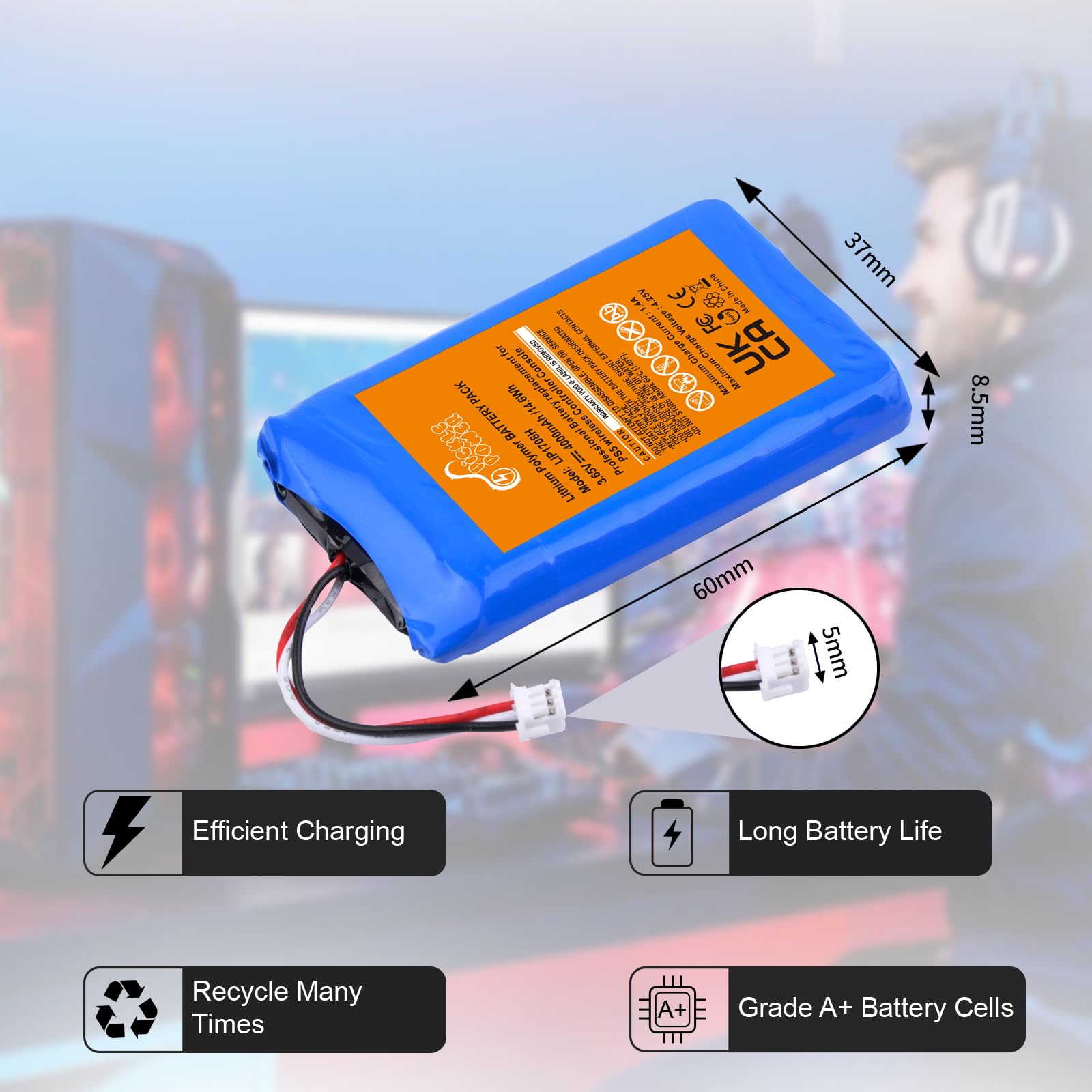 Pickle Power PS5 Battery Replacement