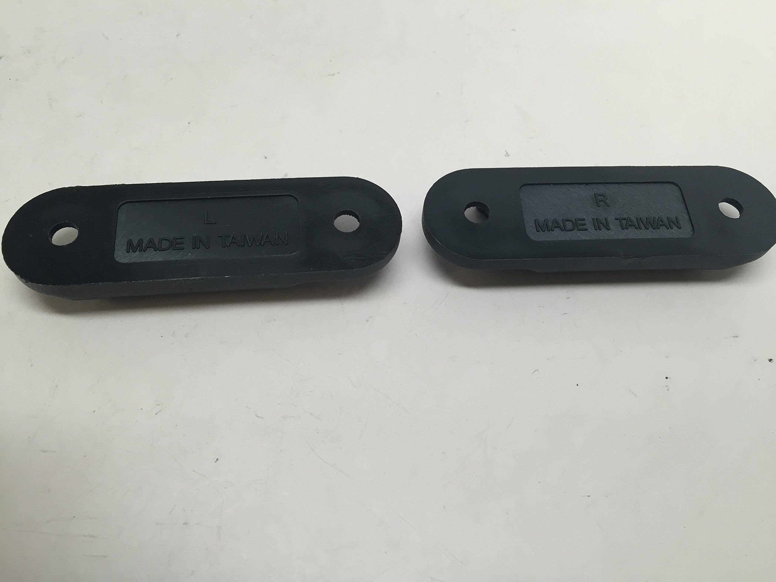 MARINE BOAT CANOE KAYAK PAIR of BLACK CLAM FINE LINE CLEATS LEFT RIGHT SIDE