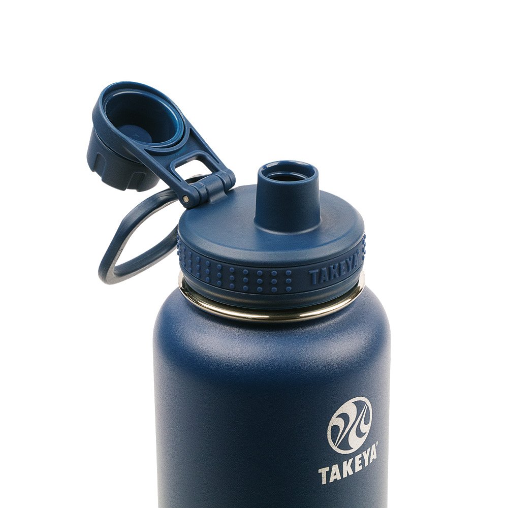 Takeya Actives Insulated Stainless Steel Water Bottles with Insulated Spout Lids, 32oz