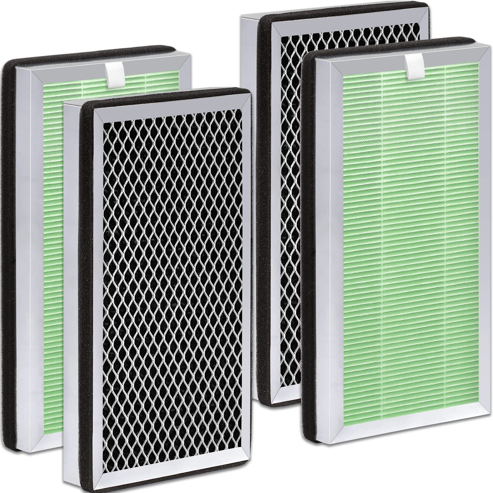 Zouhwaso MA Series 15 Replacement Filter compatible with MA Series 15 Air Cleaner pur-ifier Filter Replacement, 3-in-1 Composite Filter with H13 True HEPA, acti-vated car-bon and Pre-filter, Pack of 4