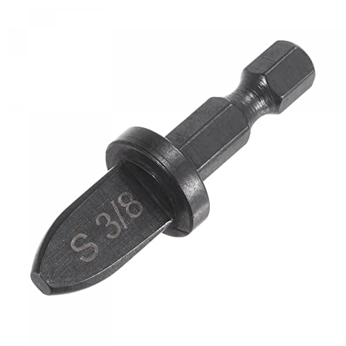 uxcell 3/8" Swaging Tool Drill 1/4" Hex Handle Repairing Flaring Tool for Air Conditioning Copper Aluminum Pipe