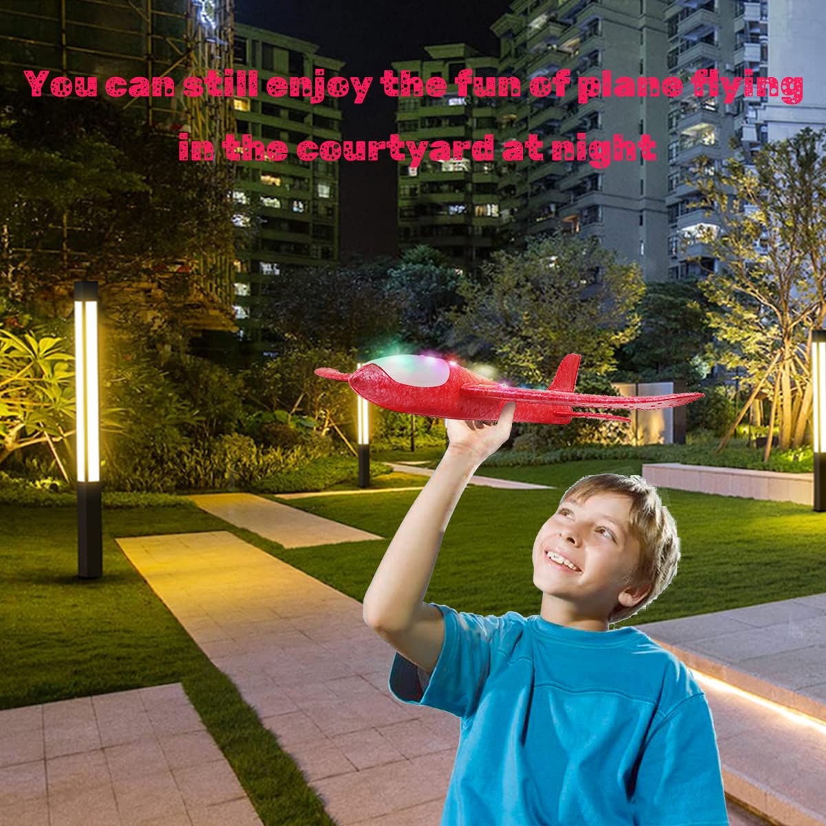 MIMIDOU Slingshot Planes 2 Flight Mode Glider Plane 2 Ways to Play Outdoor for Kids