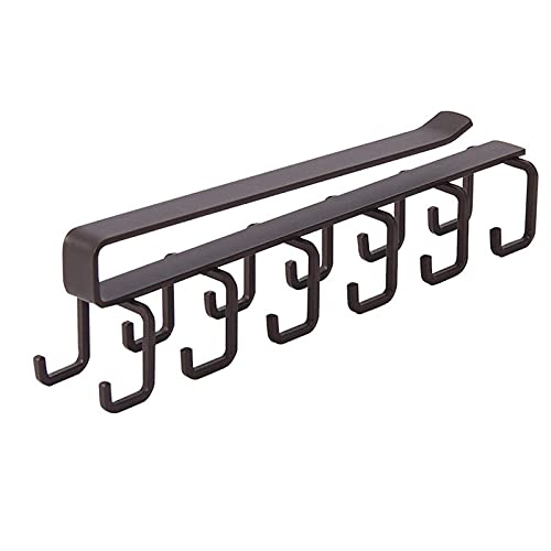 ZALORD Storage Shelves Art Clapboard Hanger Wardrobe Multifunctional Hook Kitchen Cabinet 6 Hook Hook Finishing Rack Without Nails Storage Shelves for Kitchen