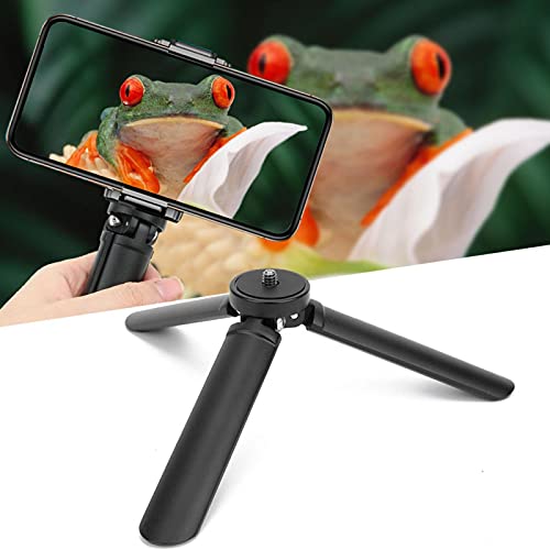 SALUTUY Desktop Tripod, Compact Easy to Store Action Camera Stand Portable for Cameras for Outdoor Shooting