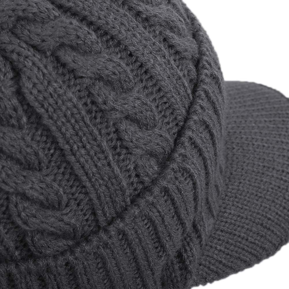 Original One Solid Visor Beanie with Ear Flap - Fall, Black, Size One Size