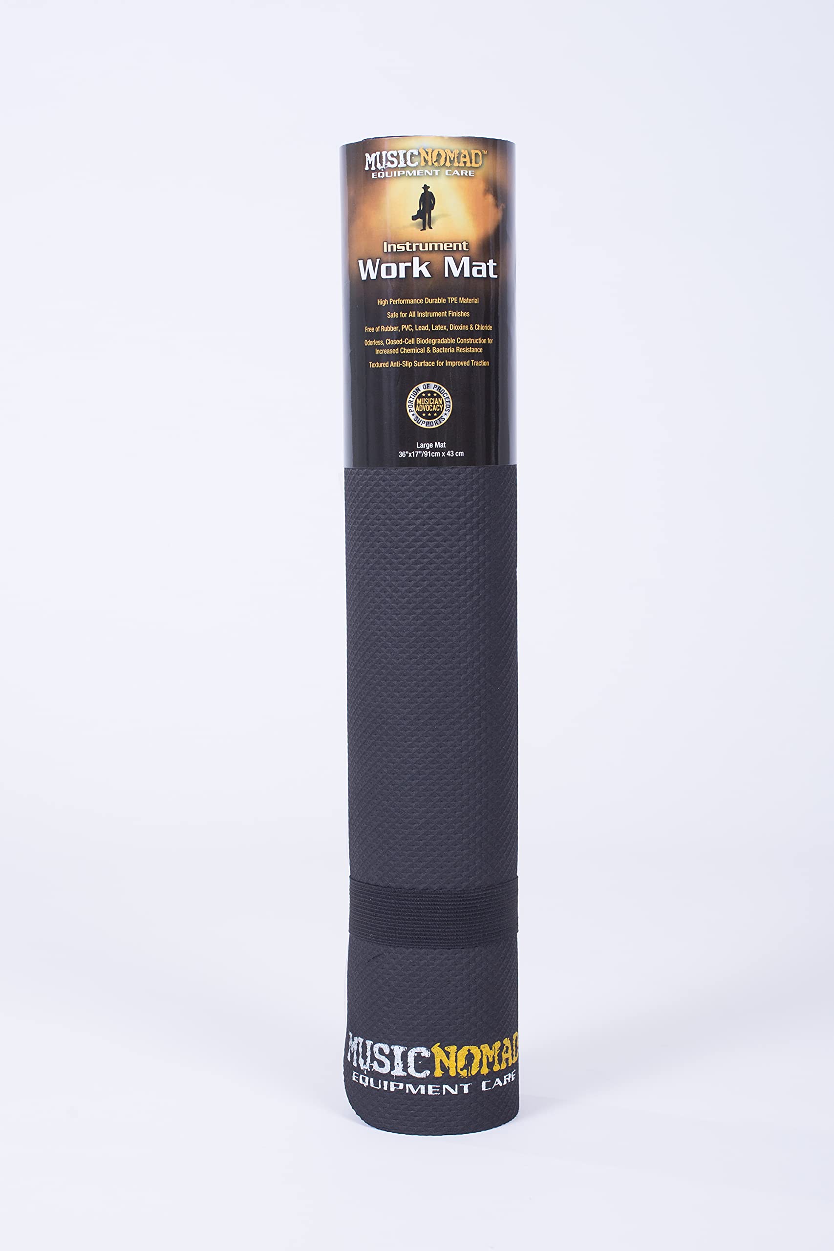 MusicNomad Premium Guitar Work Mat Pad for Repair, String Changing, Setup, Workstation, Bench, 17โ x 36โ (MN208)