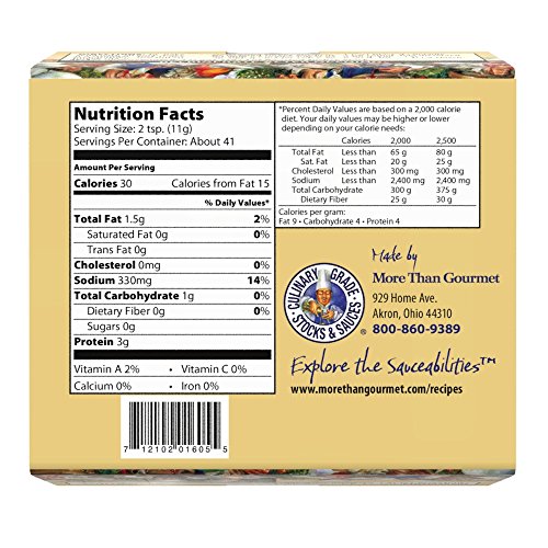 More Than Gourmet Glace De Volaille Gold, Roasted Turkey Stock, 16-Ounce Packages