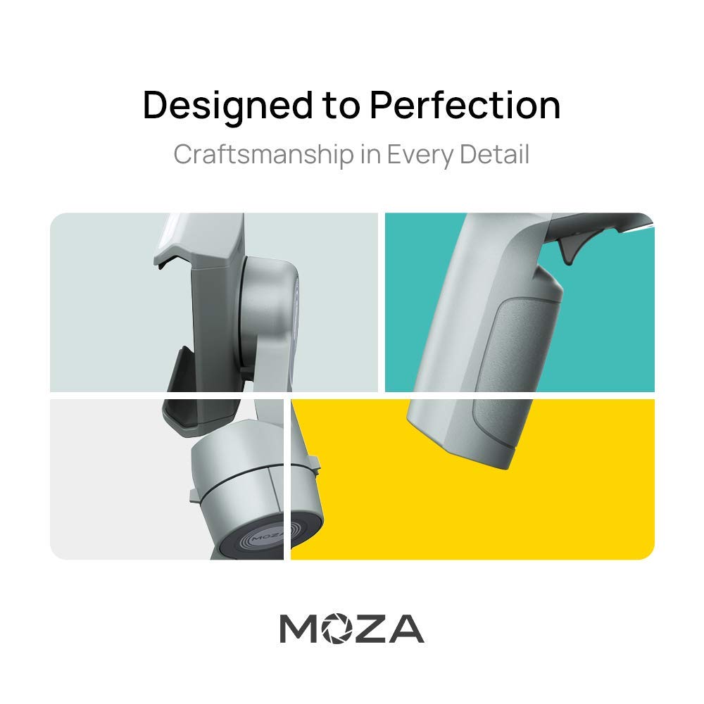 MOZA Mini MX Gimbal Stabilizer 3-Axis Mobile Handheld Stabilizer for Smartphone Small Palm Size Support iOS&Android Easy Start Filming with Max Payload 9.9OZ for Vlog YouTube Street Snapshot
