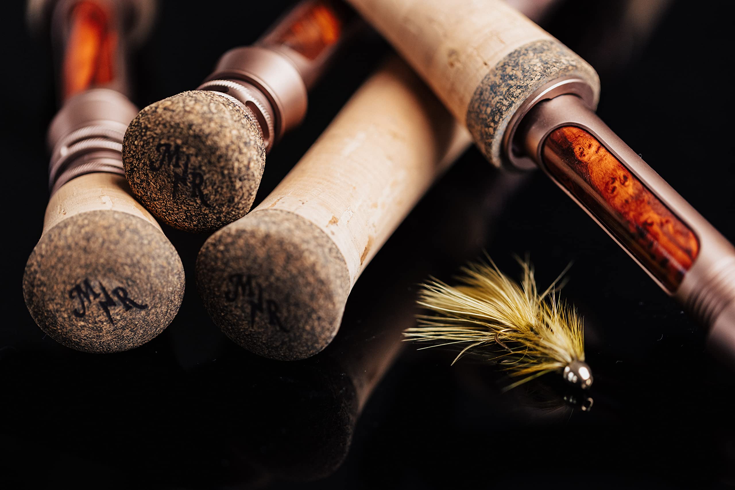 Moonshine Rod Co. Fly Fishing Rod with Carrying Case and Extra Rod Tip Section Fast Action, The Vesper, 7wt 10'