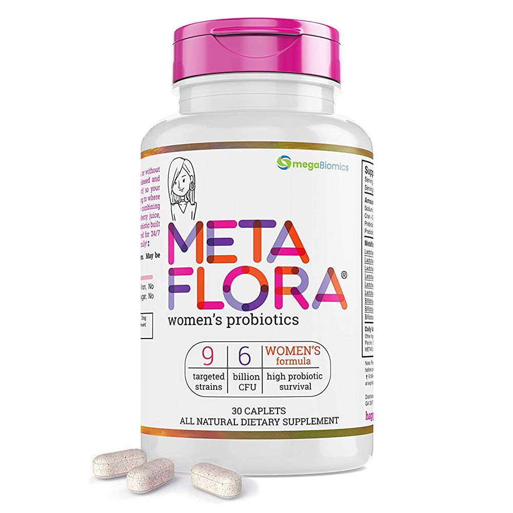 METAFLORA for Women Health - Probiotic Supplements - 15x More Effective Than Probiotic Capsules with Patented Delivery Technology - 30 Daily Time Release Pearls