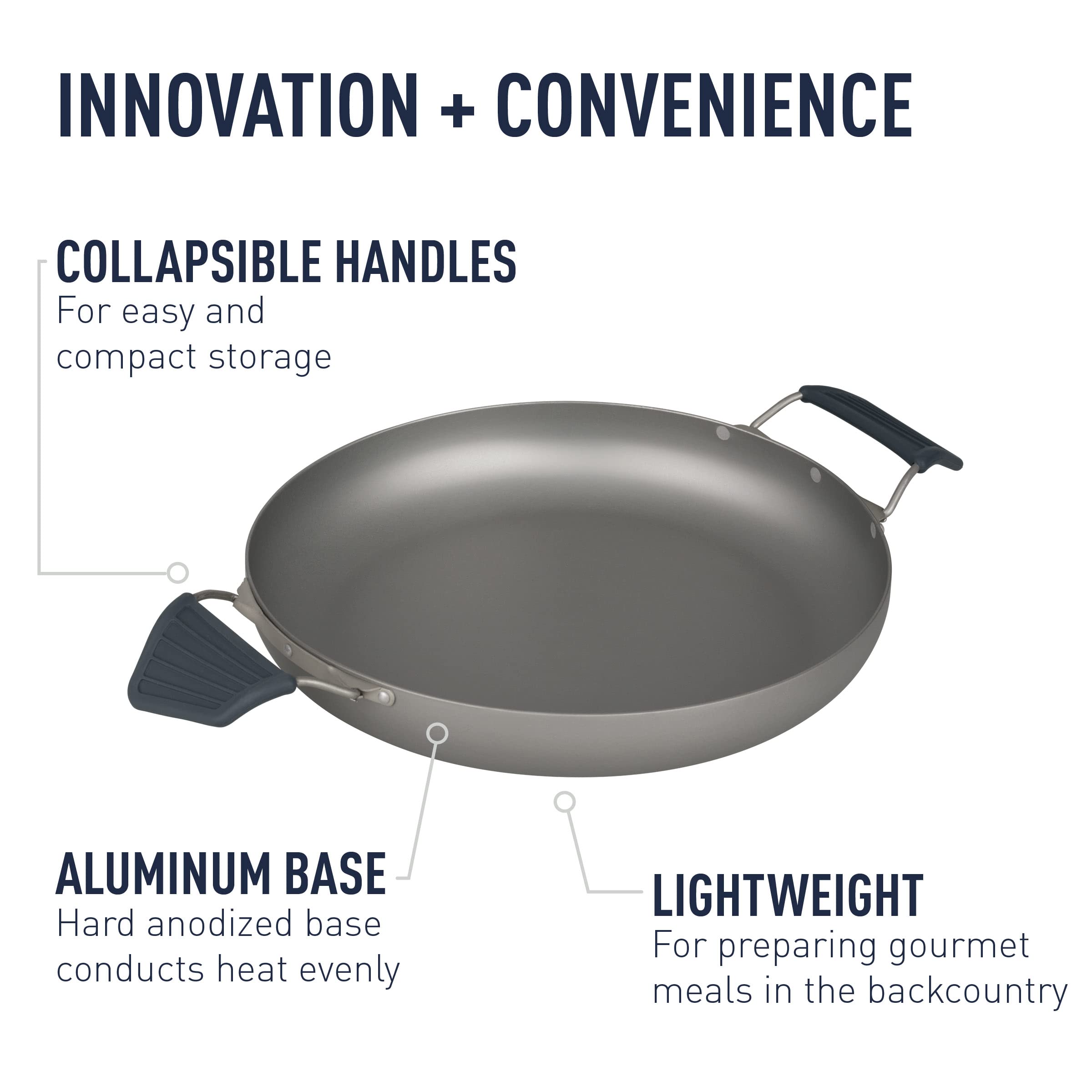 Sea to Summit X-Pan Aluminum Camping Frying Pan, 8-Inch, Grey