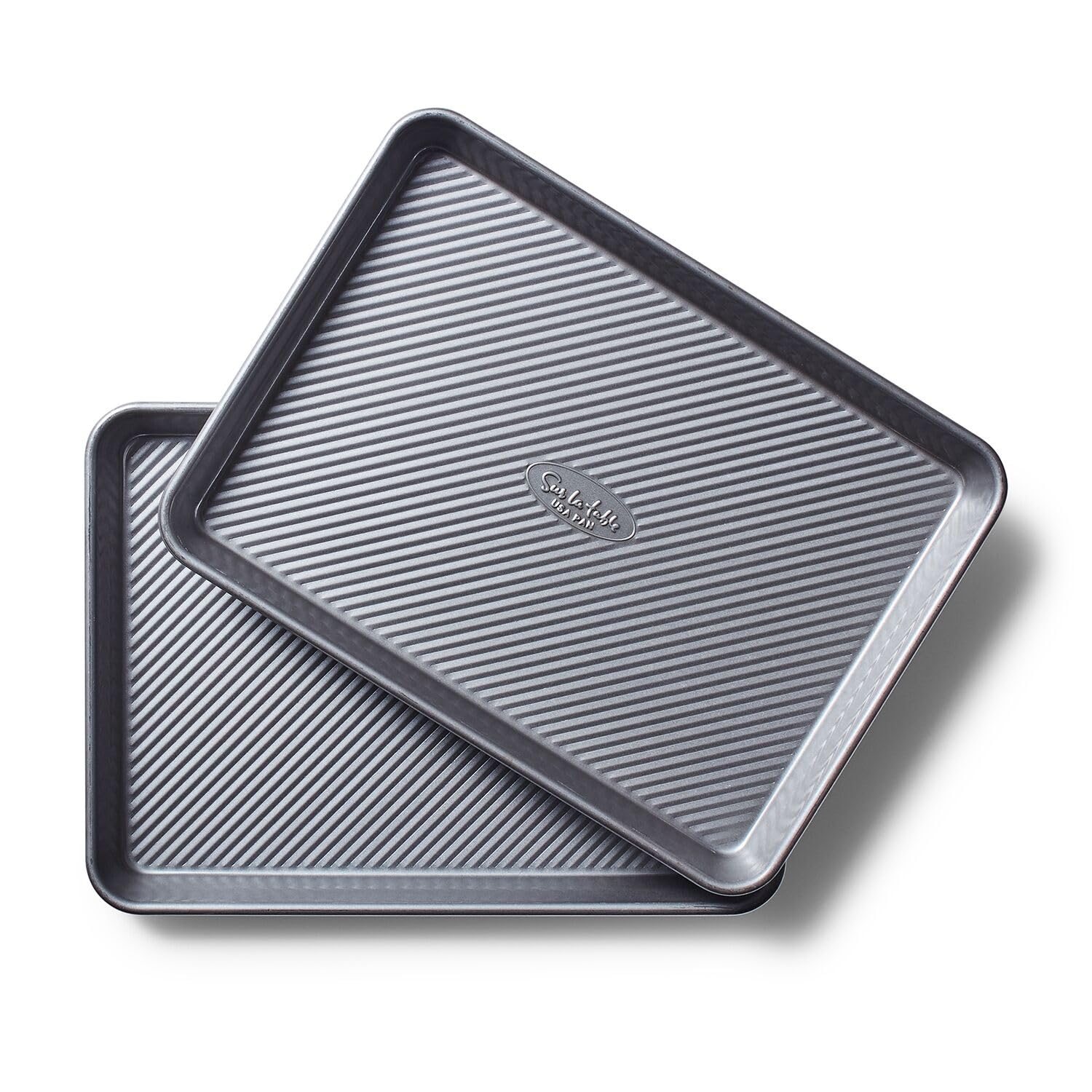 Sur La Table Platinum Quarter Sheet Pan, Set Of 2, Silver