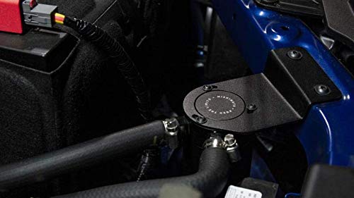 Mishimoto MMBCC-RGR-19PBE Baffled Oil Catch Can Fits Ford Ranger 2019-2021 Black