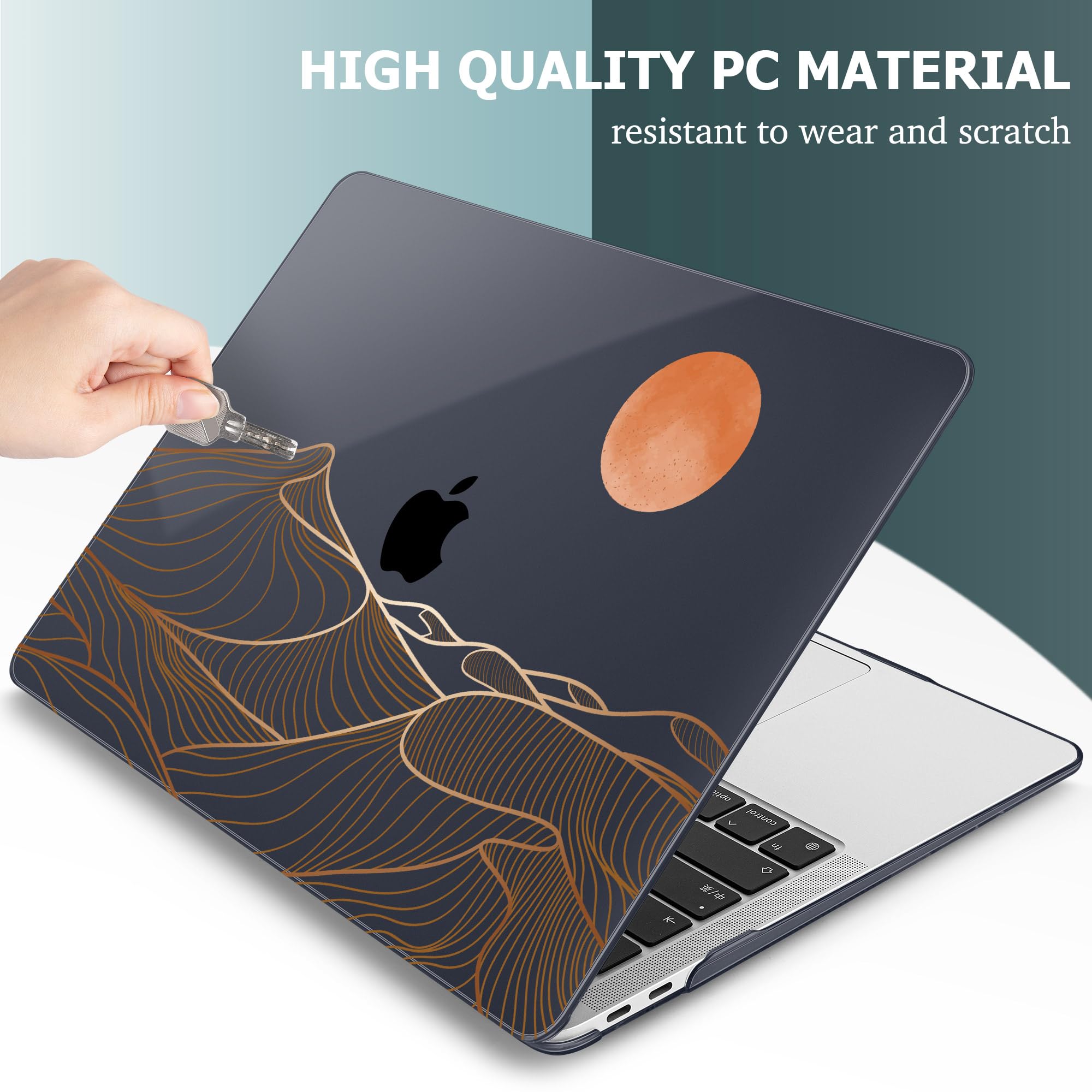 May Chen Compatible with MacBook Air 13 inch Release 2021 2020 2019 2018 (Models: M1 A2337/A2179/A1932), Plastic Hard Shell Case for MacBook Air 13 with Retina Display & Touch ID, Butterflies