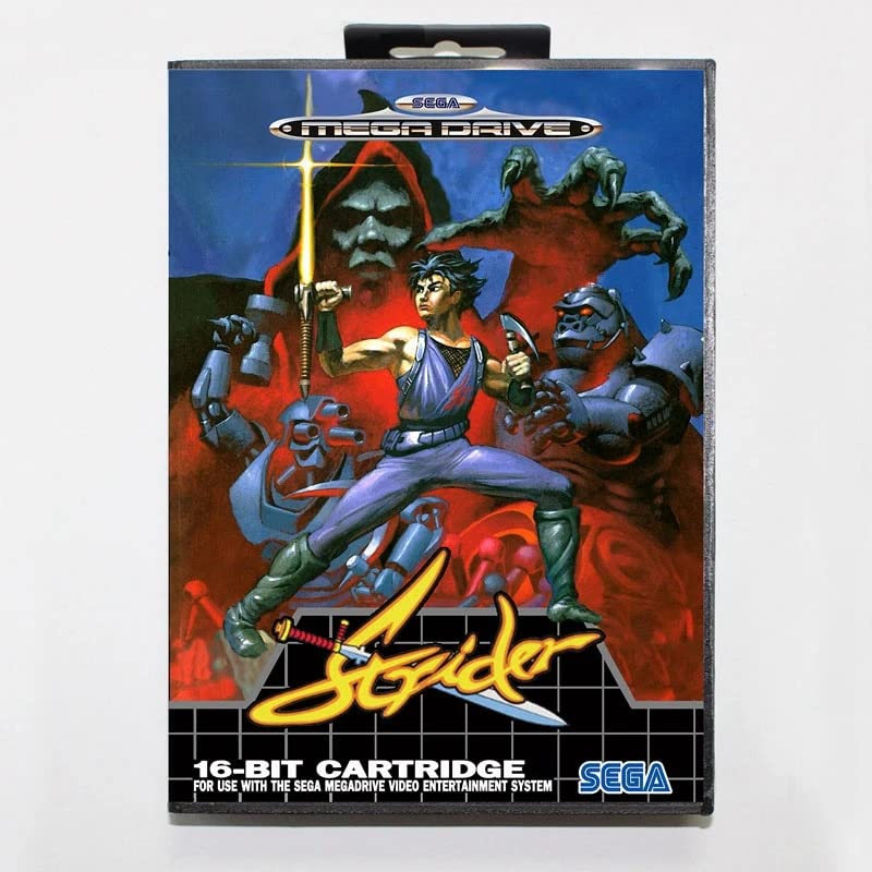 Strider For 16 bit Sega MD Game Card For Mega Drive For Genesis Video Console With Retail Box ( US EU SHELL )