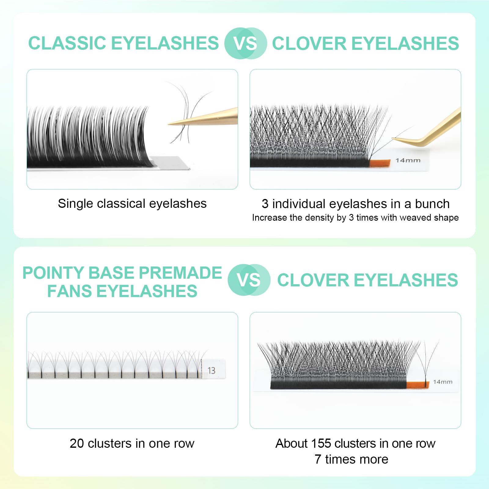 NAGARAKU W Eyelash Extension 3D Volume Premade Fan 0.07mm C curl 8-12mm mix Faux Mink Matte Black Cluster Easy Fanning yy Eye Lashes