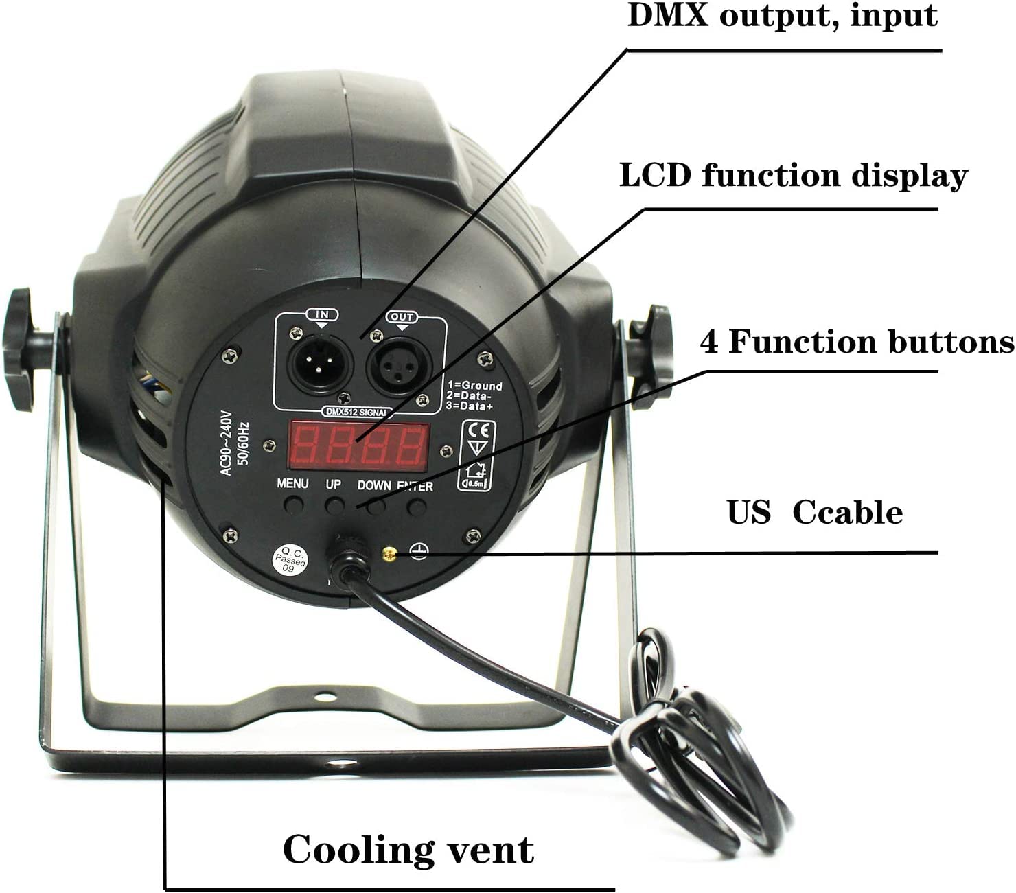 Stage Spotlight - White Stage Par Lights 100W COB Professional for Church,Parties,Wedding Therter,Live Events,Stage Lighting